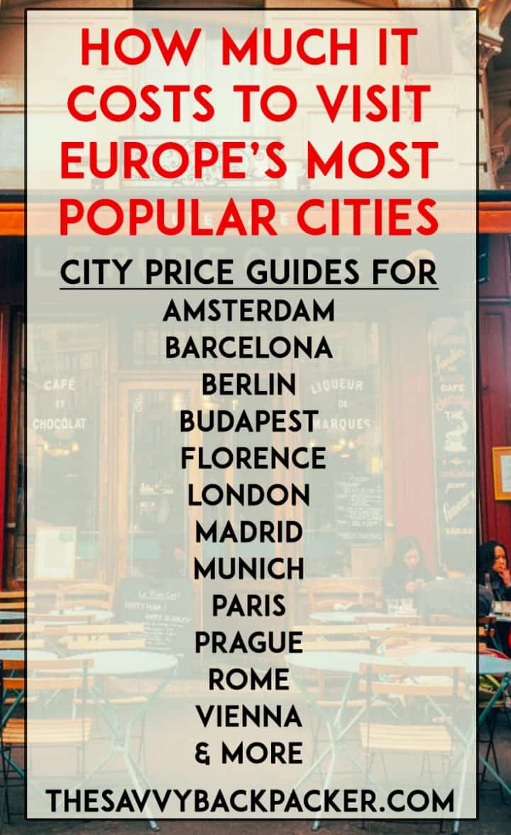 City Price Guides For Budget Travel in Europe